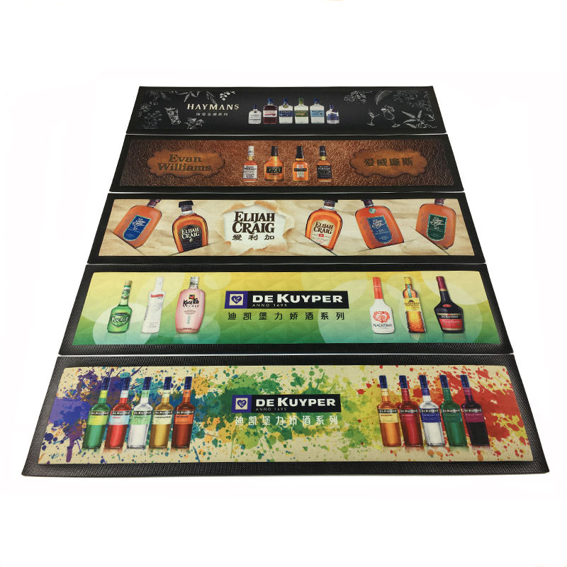 Top Seller Custom Rubber Barmat Branded Nitrile Service Tuborg Bar Mats ...
